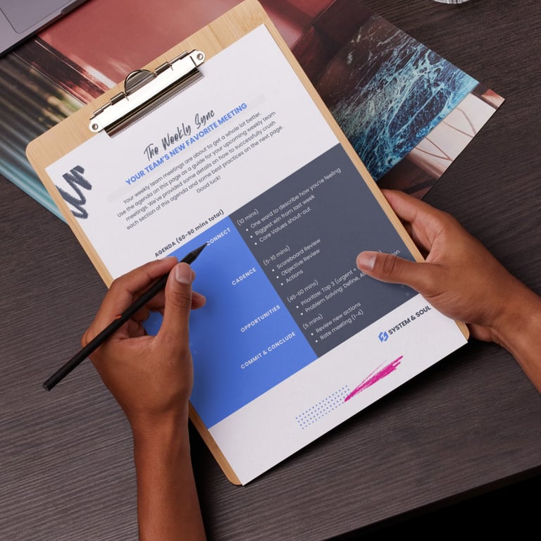 Weekly Sync Meeting Agenda